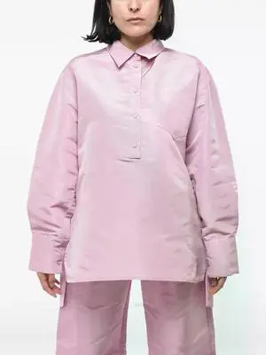 SUPER BLOND Silk Organza Blouse - Pink