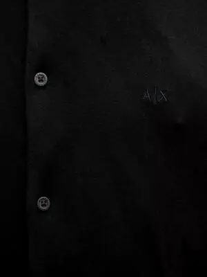 Armani Exchange Logo-embroidered Long-sleeve Shirt