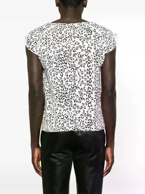 Balmain 2010s Leopard-pattern T-shirt