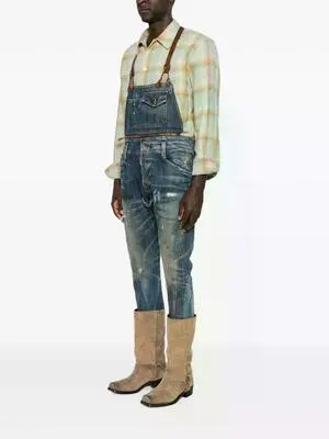 Dsquared2 2000s Distressed-finish Trousers