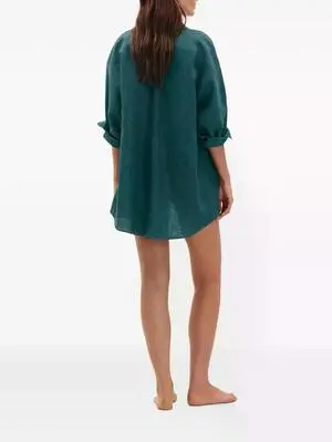 ERES Contrast-stitch Chest-pocket Shirt