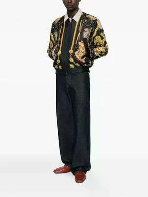 Hermès 1980s Les Tambours Reversible Jacket