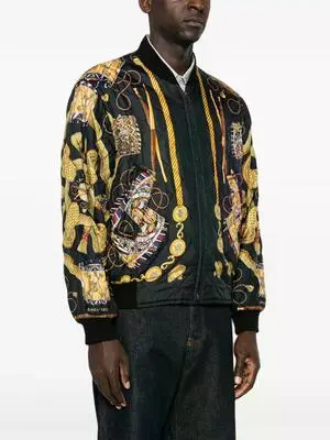 Hermès 1980s Les Tambours Reversible Jacket