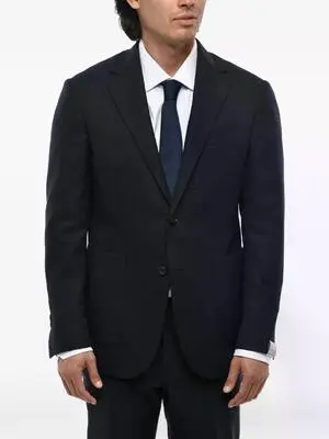 Corneliani Circle Single-breasted Blazer - Blue