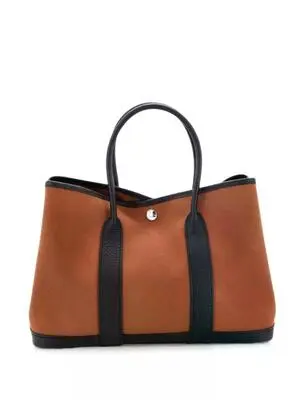 Hermès Garden Party Toile And Leather 30 Tote Bag - Brown