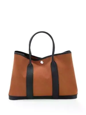 Hermès Garden Party Toile And Leather Tote Bag
