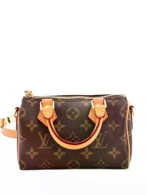 LOUIS VUITTON Speedy Bandouliere Nm Monogram Canvas Nano Bag