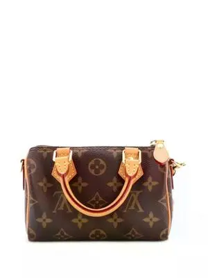LOUIS VUITTON Speedy Bandouliere Nm Monogram Canvas Nano Bag