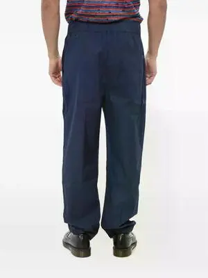 LANEUS Pleated Elasticated-waistband Trousers
