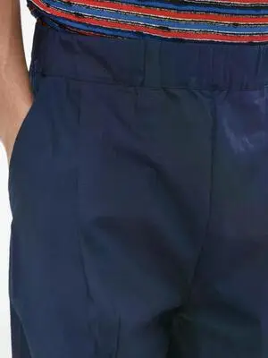 LANEUS Pleated Elasticated-waistband Trousers