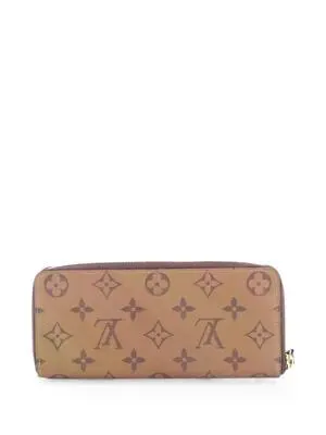 LOUIS VUITTON Clemence Wallet Reverse Monogram Canvas Small Wallets