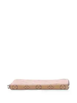 LOUIS VUITTON Clemence Wallet Reverse Monogram Canvas Small Wallets