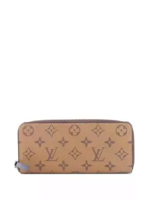 LOUIS VUITTON Clemence Wallet Reverse Monogram Canvas Small Wallets - Brown