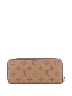 LOUIS VUITTON Clemence Wallet Reverse Monogram Canvas Small Wallets - Brown
