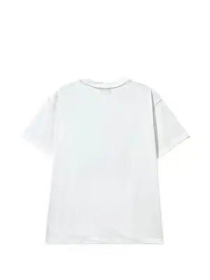 THUG CLUB Graphic-print Logo-plaque T-shirt - White