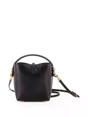 Saint Laurent Le 37 Leather Mini Bucket Bag