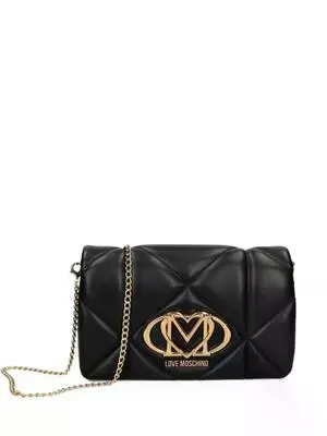 Moschino Logo-plaque Crossbody Bag - Black