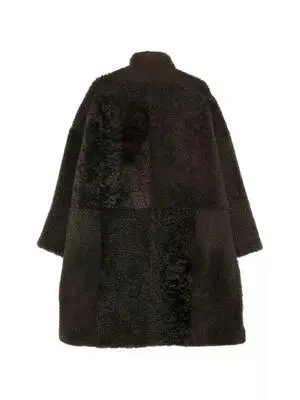 TOM FORD Wavy Lamb Shearling Reversible Cocoon Coat