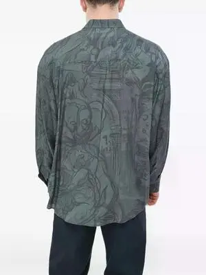 MAGLIANO Graphic-print Chest-pocket Shirt