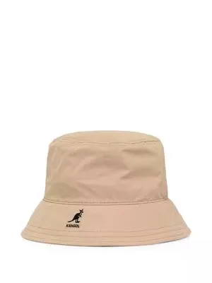 KANGOL Logo-embroidered Bucket Hat - Neutrals