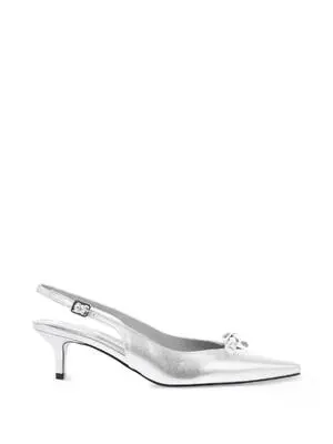 Roberto Festa Bow-detail Slingback Pumps - Grey