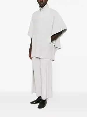 Issey Miyake Pleated High Neck Jacket - Grey
