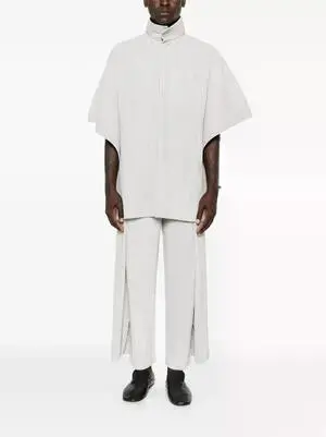 Issey Miyake Pleated High Neck Jacket