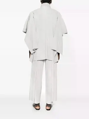 Issey Miyake Pleated High Neck Jacket