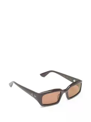 PORT TANGER Rectangle Frame Sunglasses - Brown