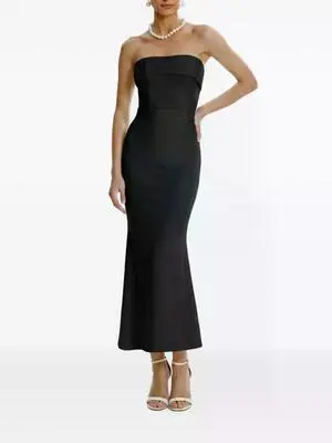 FRAMBOISE Asma Strapless Fitted Waist Maxi Dress
