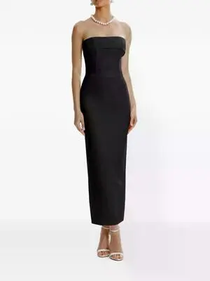 FRAMBOISE Asma Strapless Fitted Waist Maxi Dress