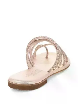 KIMA Rhinestone-embellished Thong Sandals