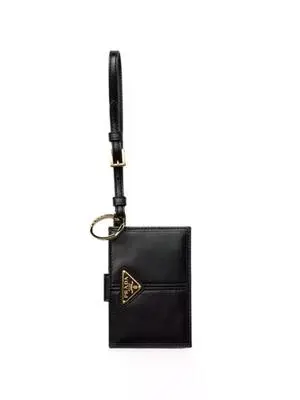 Prada Leather Card Holder - Black