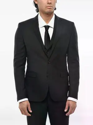 Corneliani Peak-lapel Single-breasted Jacket - Black