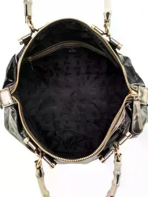 Gucci Coated Canvas Bamboo Dialux Pop Satchel