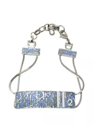 Dior Brass And Enamel Diorissimo Trotter Bracelet - Blue