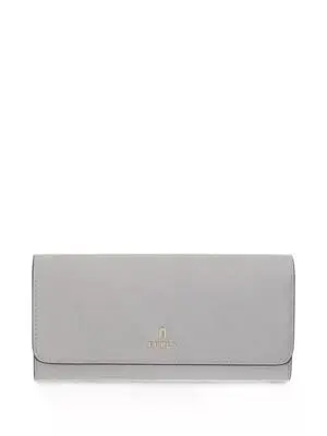 Furla Logo-plaque Foldover Wallet - Grey