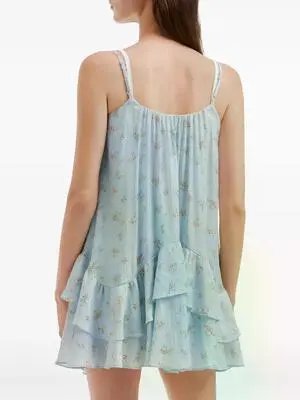 B+AB Floral-print Ruffled Mini Dress