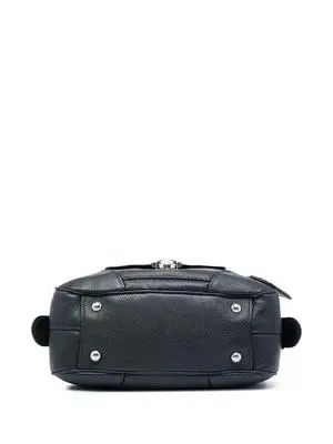 Prada Vitello Daino Front Pocket Boston Bag Satchel