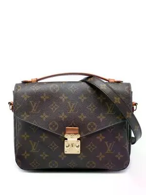 LOUIS VUITTON 2016 Monogram Pochette Metis Satchel - Brown