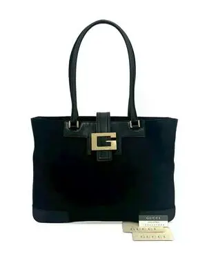 Gucci 2000-2015 Canvas Tote Shoulder Bag