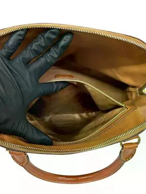 Celine 1996 Macadam Coated Canvas Dome Satchel