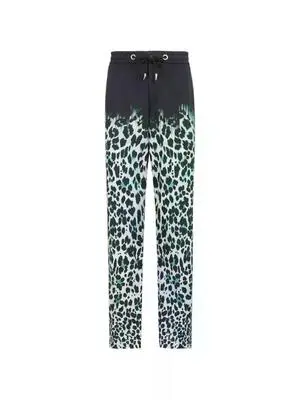 Roberto Cavalli Animal-print Track Pants - Blue