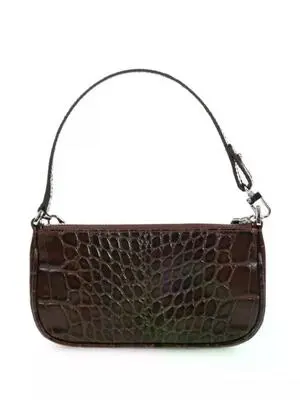By Far Mini Rachel Crocodile-effect Shoulder Bag