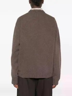 ALYSI V-neck Ribbed Trim Sweater