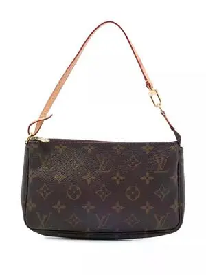 LOUIS VUITTON 2000 Monogram Pochette Accessoires Shoulder Bag - Brown