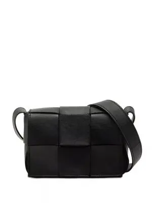 Bottega Veneta Extra Mini Nappa Maxi Intrecciato Cassette Crossbody Bag - Black