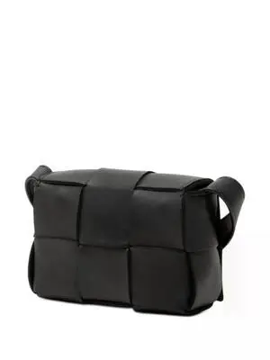 Bottega Veneta Extra Mini Nappa Maxi Intrecciato Cassette Crossbody Bag - Black
