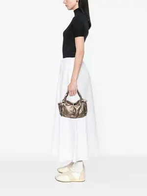 Celine 2007 Metallic Calfskin Bittersweet Hobo Bag