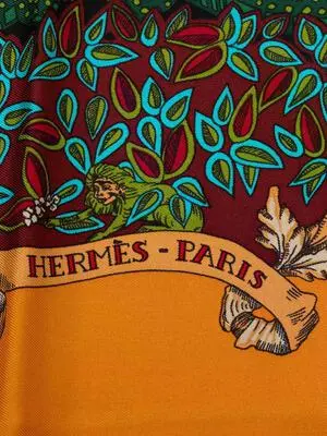 Hermès 1990-2010 Le Paradis Du Roy Silk Scarf 90 Scarves - Green
